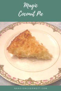 Magic Coconut Pie